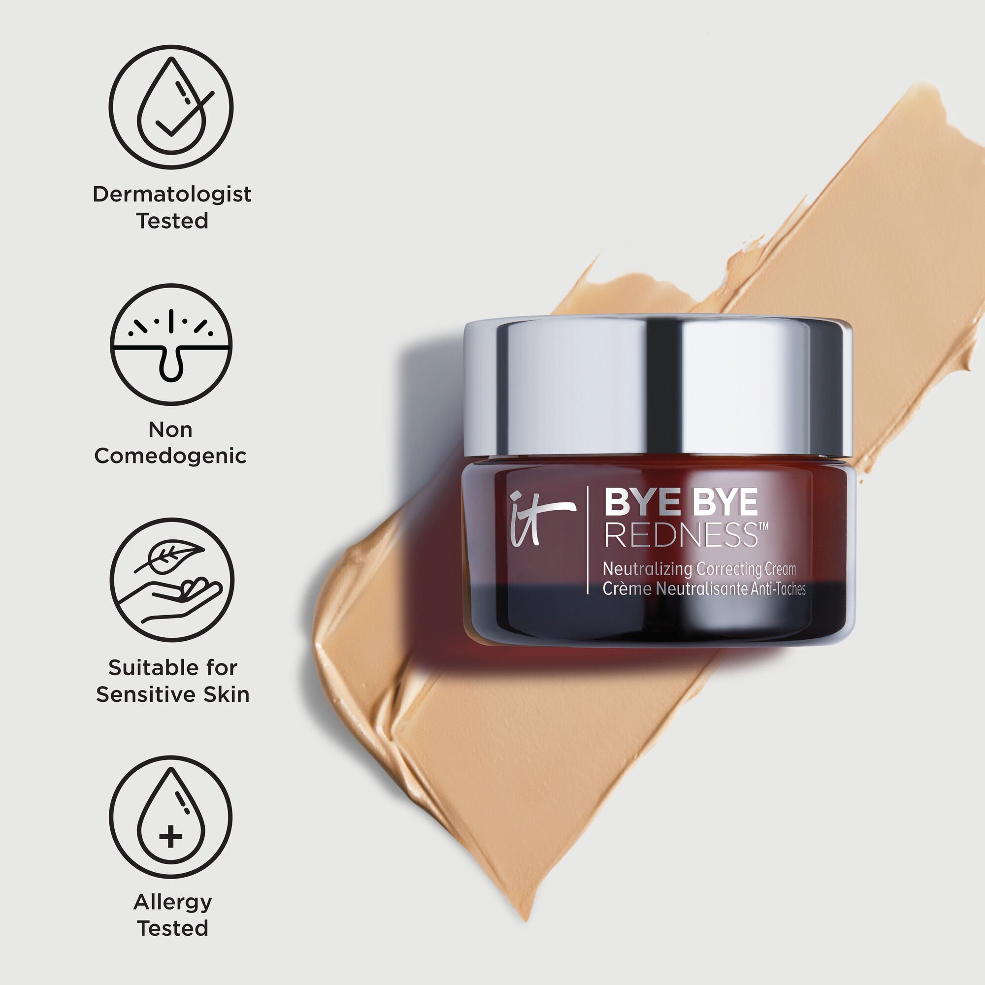 Bye Bye Redness Neutralizing Color-Correcting Cream - IT Cosmetics